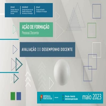 Apresentaçºao DGAe Avaliação Docentes 2025 | PDF