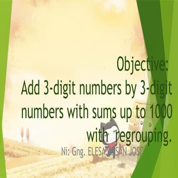 Add 3-digit numbers by 3-digit numbers with sums up to 1000 with ...