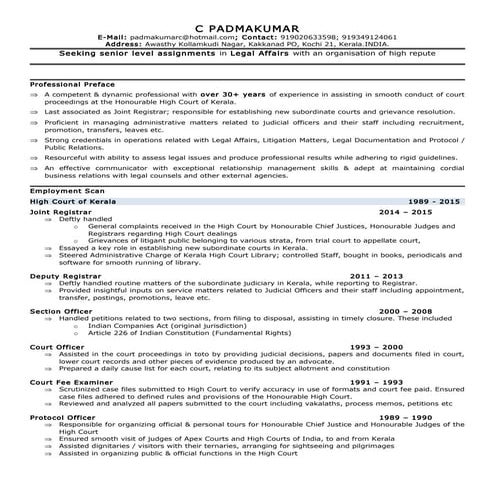 Padmakumar - resume (1) | DOC