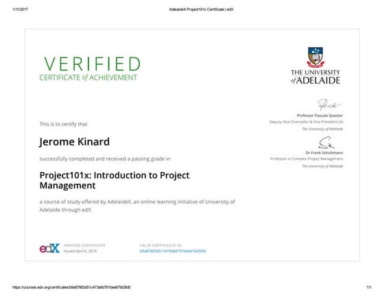 XSeries Certificate _ edX Credentials | PPT