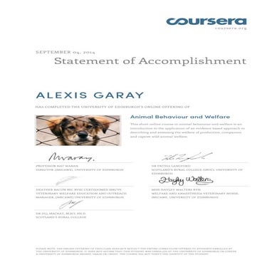 Animal Behaviour & Welfare 9-2014 | PDF