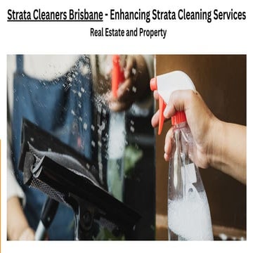 Strata Cleaners Brisbane Enhancing Strat | PDF | Office Property | Real ...