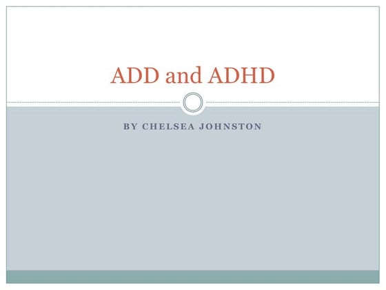 The adhd brain | PPTX | Brain and Nervous System Disorders | Diseases ...