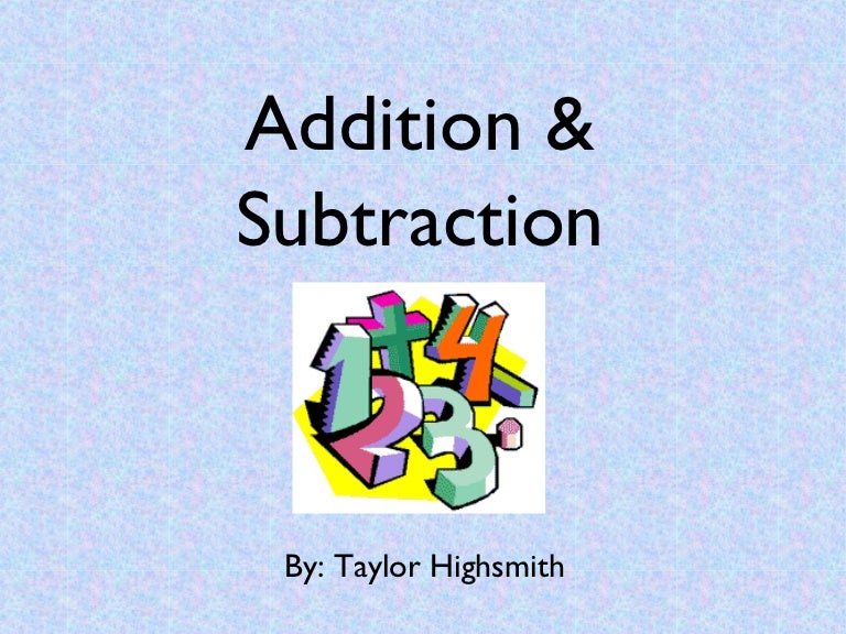 Add and subtract