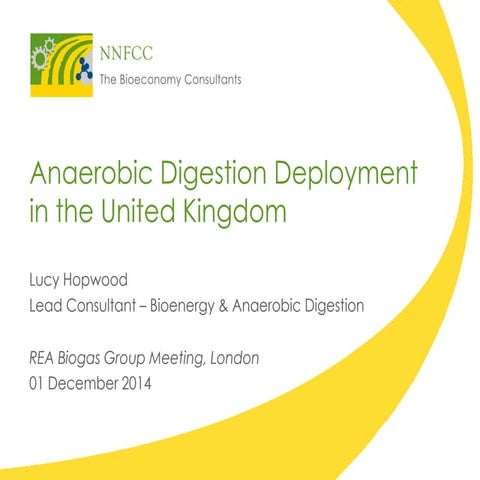Anaerobic Digestion Deployment in the UK | PDF