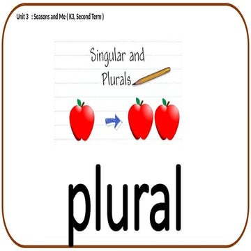 Plural and SIngular Form of Nouns and SOme Examples | PPTX