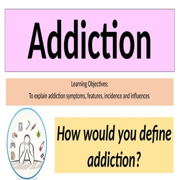 Addiction. Psychological Problems GCSEpptx | PPTX