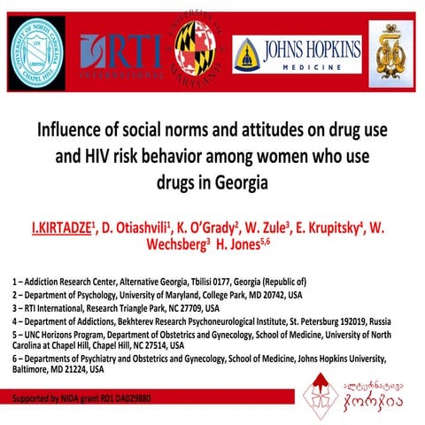 Influence of social norms and attitudes on drug use and HIV risk ...
