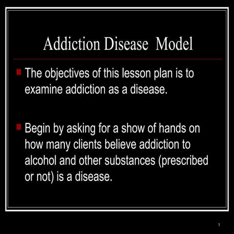 Addiction disease model | PPT