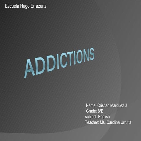 Addictions | PPT | Substance Abuse | Diseases and Conditions