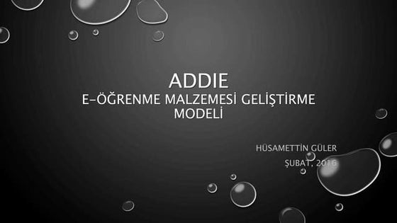 Addie modeli | PPTX