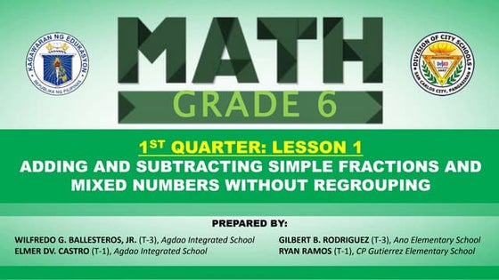 NAT Reviewer for Grade 6 (Mathematics) | PDF
