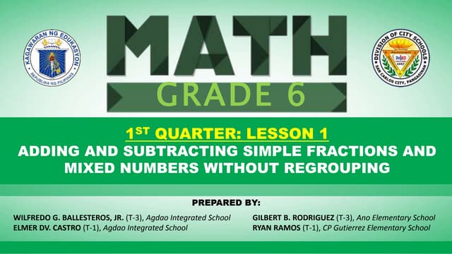 Math 6 week 1 ILLUSTRATING RATIO AND PROPORTION | PPTX