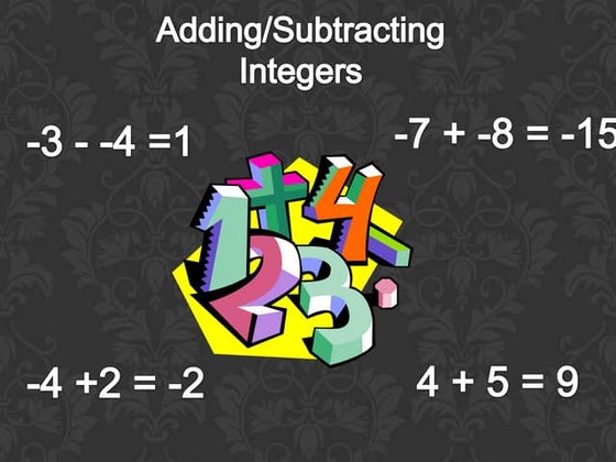 Integers: Addition and Subtraction | PPTX