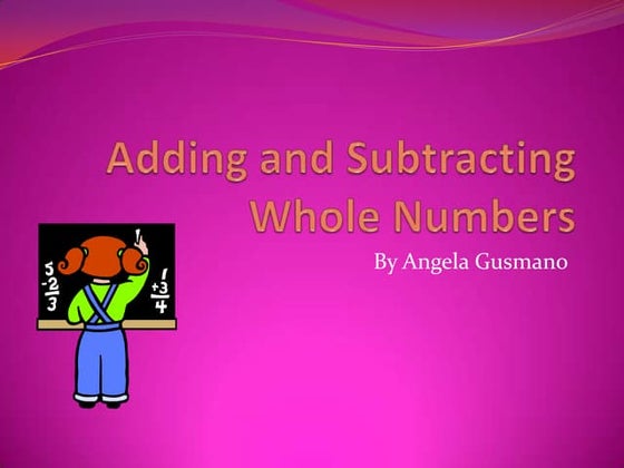 Add and subtract | PPT | Education