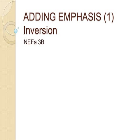 Adding emphasis (1) | PPSX