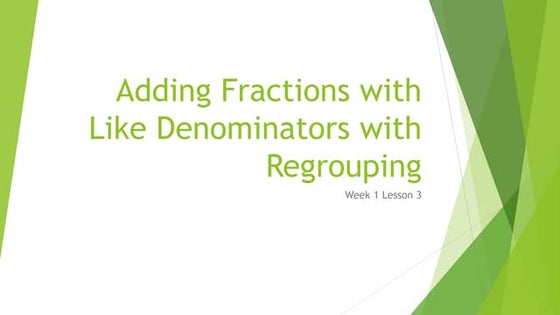 Adding fractions with unlike denominators | PPT