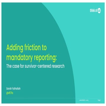 Mandated reporting powerpoint to help with understanding your role | PPTX