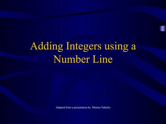 Adding Integers Notes - Song Method | PPT