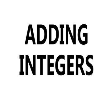 adding integers.ppt