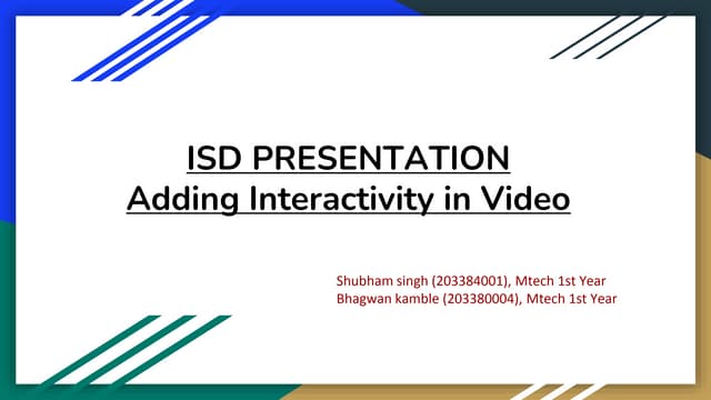Adding interactivity in Lectures | PPT Adding interactivity in Lectures | PPT