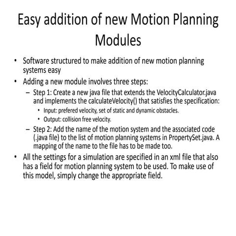 Adding motion planning | PPTX