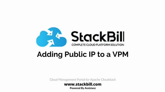 StackBill Cloud Management Portal - create an vm on StackBill | PDF