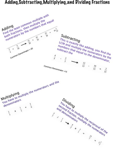 Multiplying fractions 1 | PDF