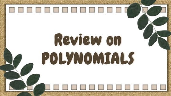 Polynomial Functions Pdf