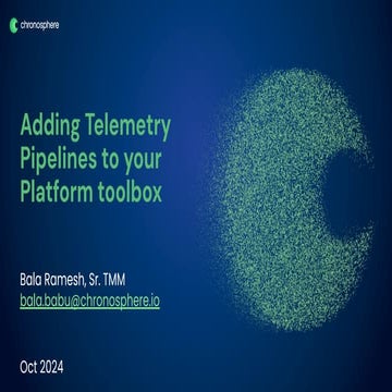 Adding Telemetry Pipelines to your Platform Toolbox | PDF