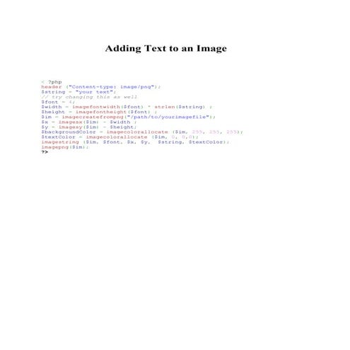 Adding text to an image by karan chanana | DOCX