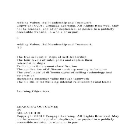 Team Selling 2010 | PPT