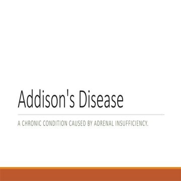 approach to addison diseaseincluding management protocols ppt | PPT
