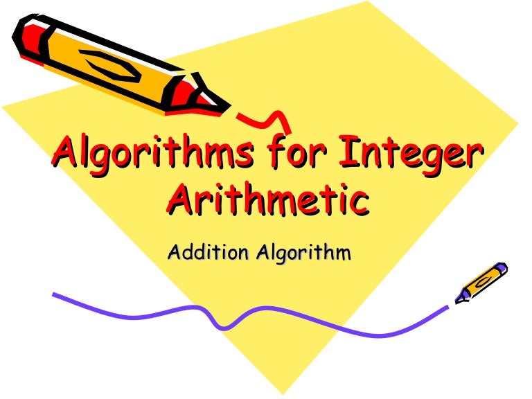 Addition Algorithm