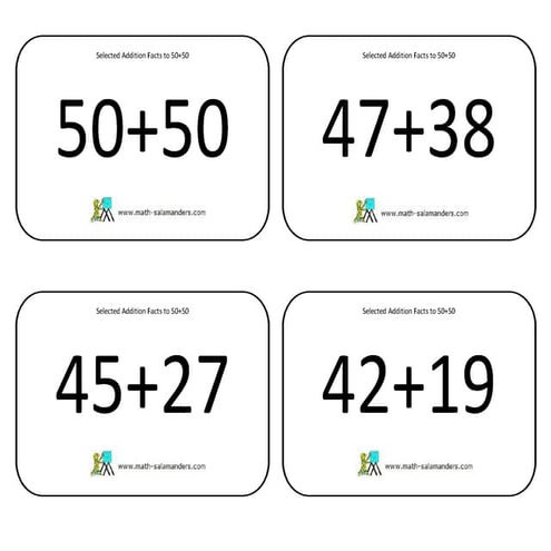 Addition facts-to-50-plus-50-selection | PPT