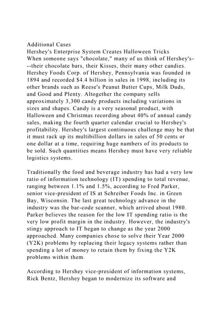 ERP Implementation Failure Case Study | PDF | Business | Business and Finance