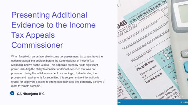 Additional evidence before CIT(A).pptx article | PPTX Additional evidence before CIT(A).pptx article | PPTX