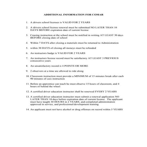 Additional information for comar | PDF