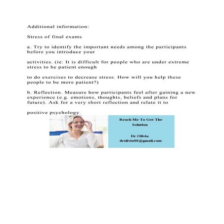 Additional informationStress of final examsa. Try to identi.docx