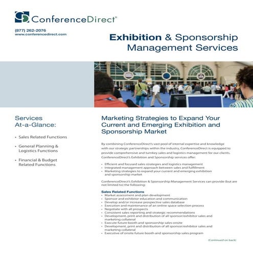 ConferenceDirect Additional Services Brochures | PDF
