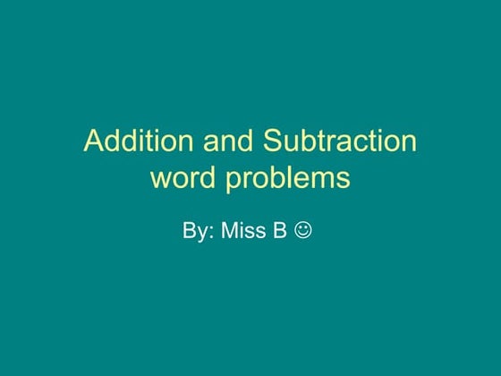 Estimation Word Problems | PPT