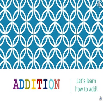 Addition lesson with audio and music | PPTX