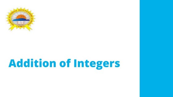 Mathematics for Grade 6: Integers | PDF