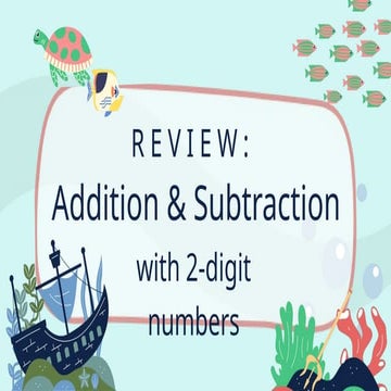Addition & Subtraction with 2-Digit Numbers Activity Presentation in ...