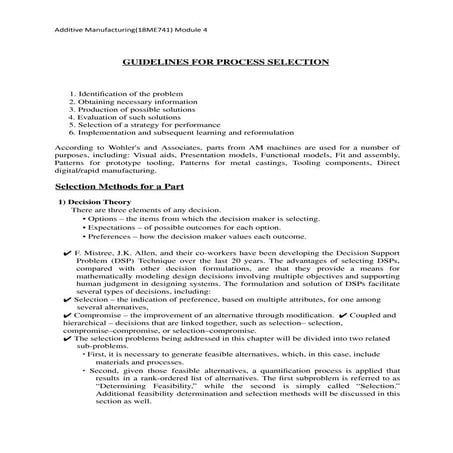 Additive Manufacturing_18me741 - Mamatha K M Module 4.pdf