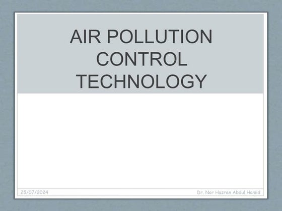 Gravity settling chamber | PPT