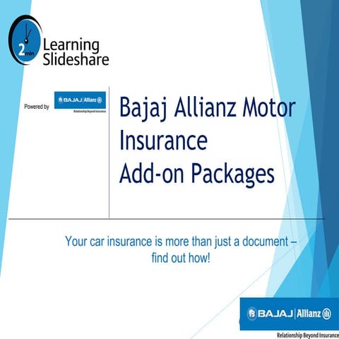 Bajaj Allianz Motor Insurance Add-on Packages | PPT