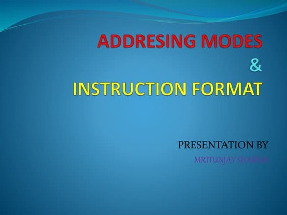 Instruction, interrupts & io processing | PPT