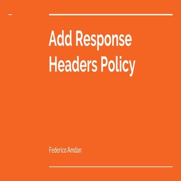 Remove response headers policy | PDF
