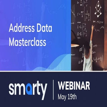 Address Data Masterclass | PPT